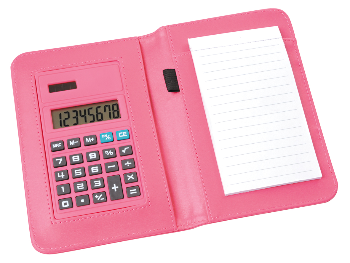 Abacus Calculator Notepad - Pink (CORGIF173) - Corporate Clothing ...