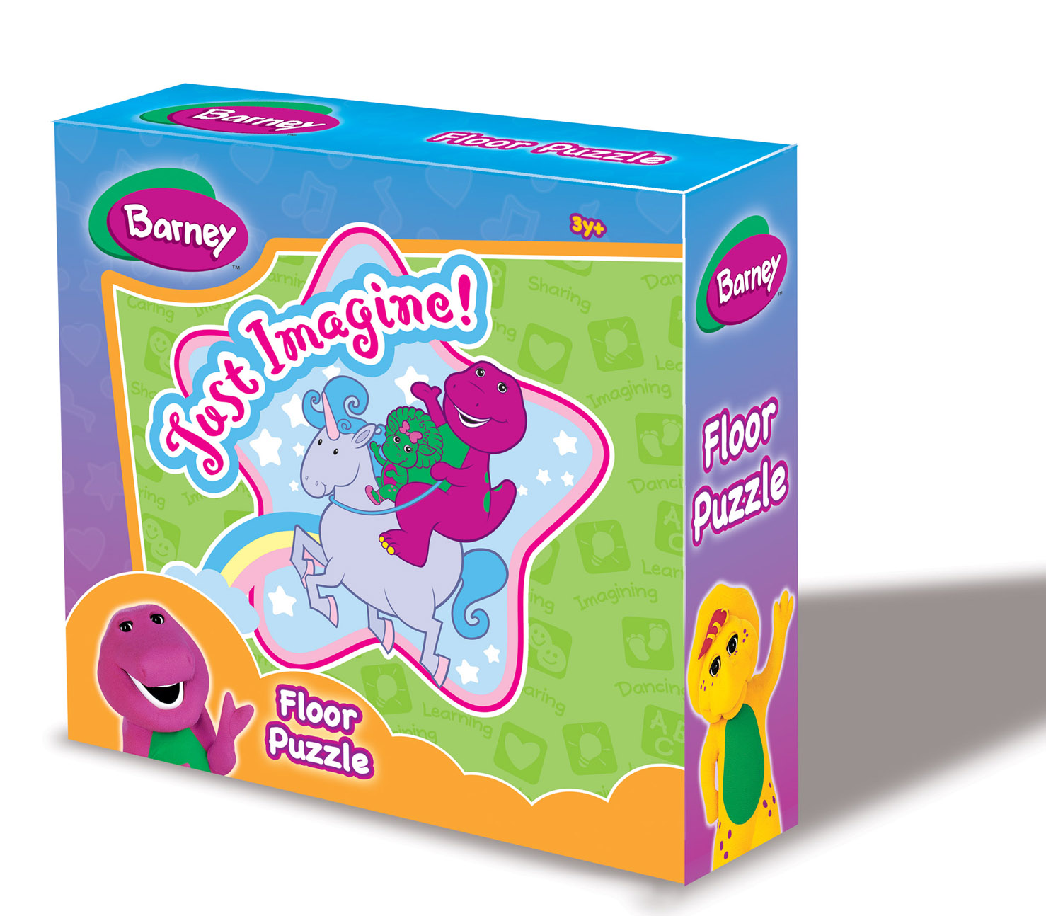 Barney Floor Puzzle - Min Order: 6 units (JFJF-BARN-FLR) - Perkal ...