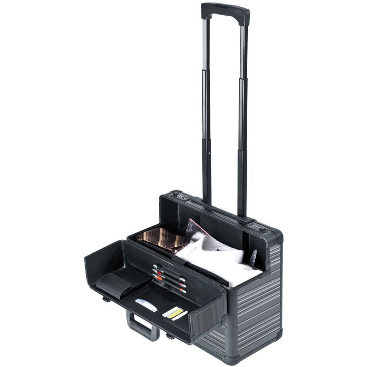 Luggage document trolley manufactured in durable plastic with me ...